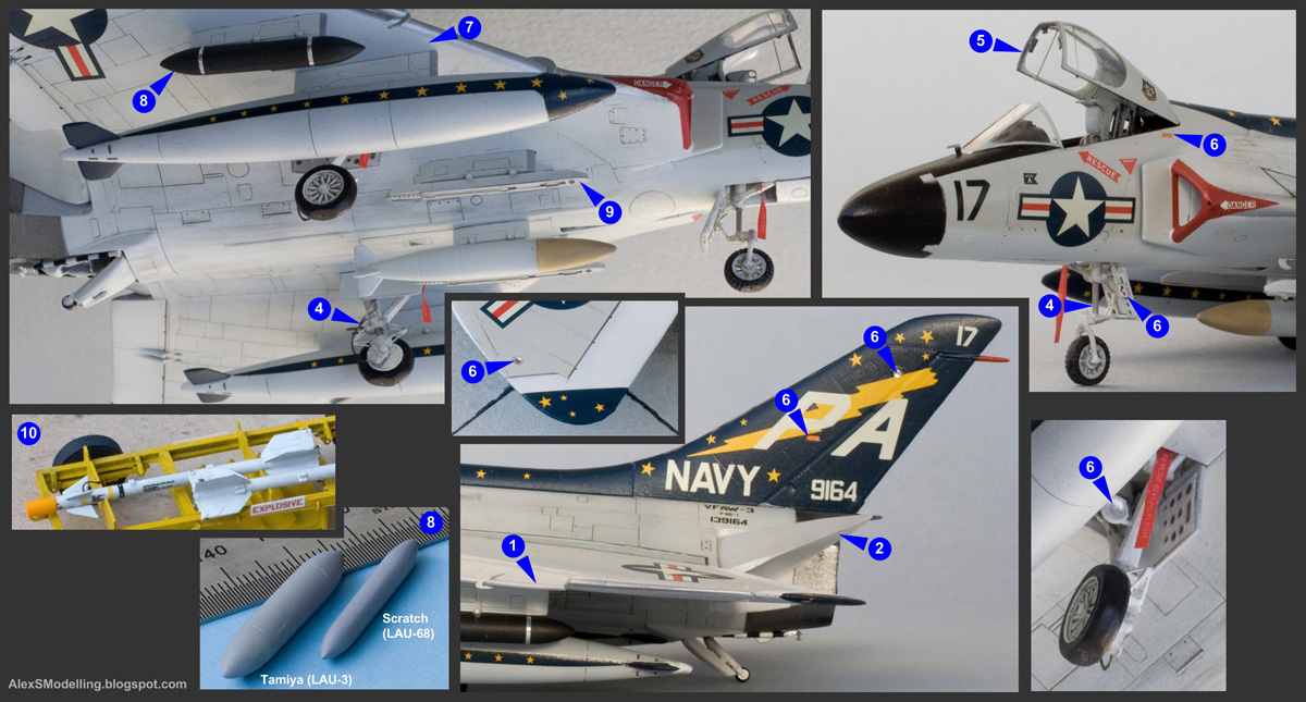 AlexS Scale Aircraft Modelling: Douglas F4D-1 Skyray Model