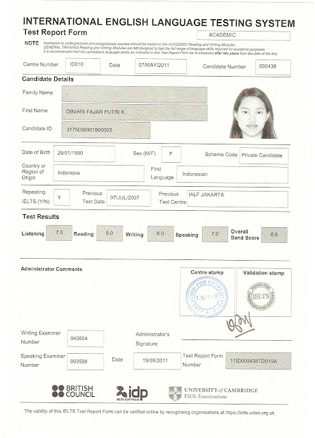 Journey of My English Language: My IELTS Test