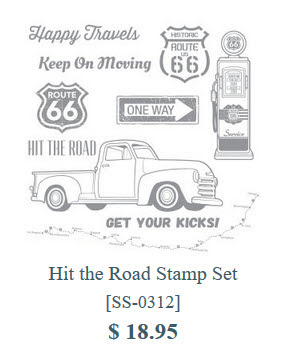 KreatesKards Journey: Hit the Road Stamp Set From Fun Stampers Journey