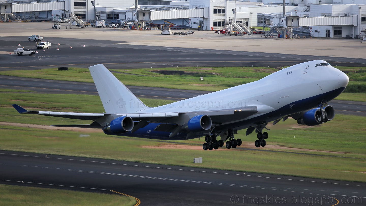 Far North Queensland Skies: Dubai Air Wing Boeing 747-400 freighter A6 ...