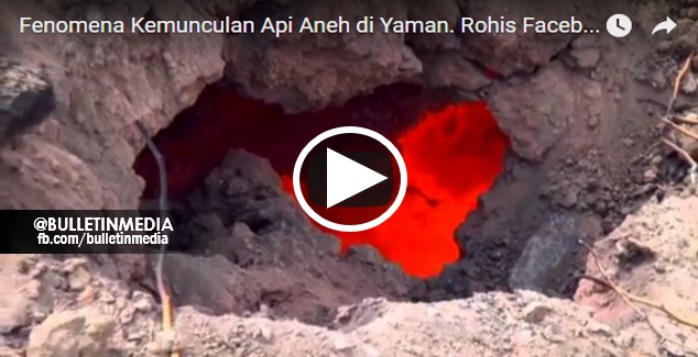 ANEH !! VIDEO Dirakam Tiba-Tiba TANAH BERLUBANG DAN MENGELUARKAN API ...