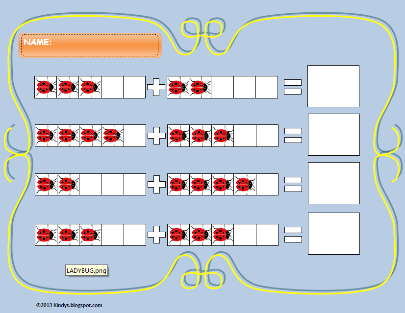 A Place For Kindergarteners: Learn to add from 1 to 5