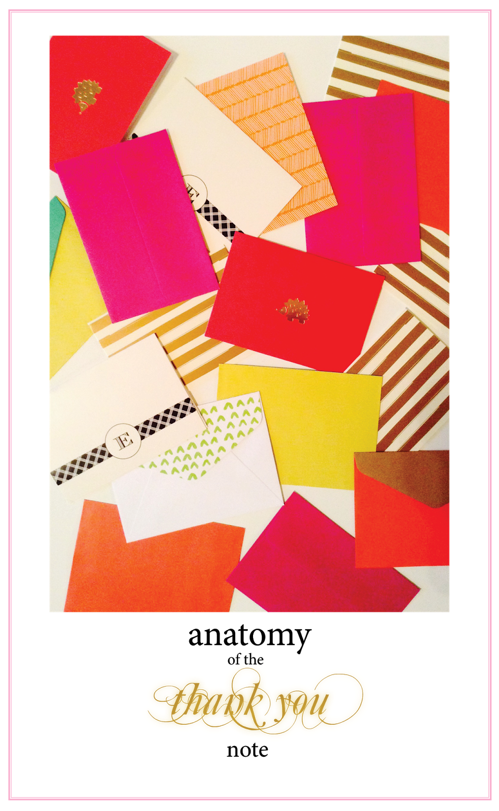 plain black t: how to | anatomy of a thank you note