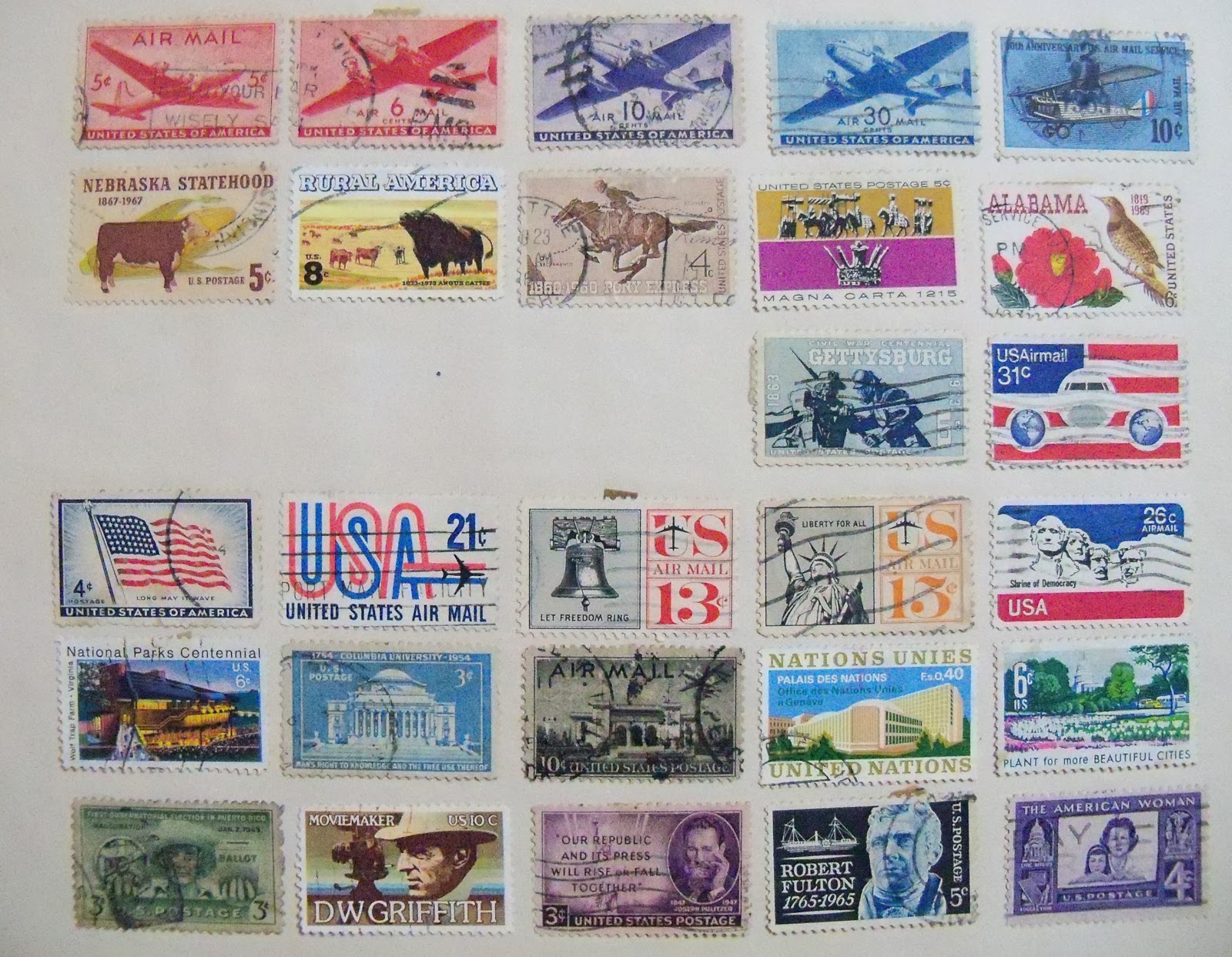 Jk Collection World: UNITED STATES OF AMERICA STAMPS