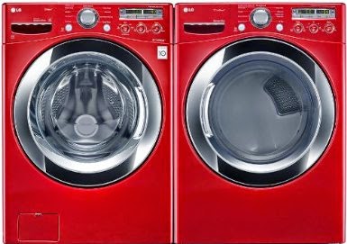 lg washer dryer: red lg washer and dryer