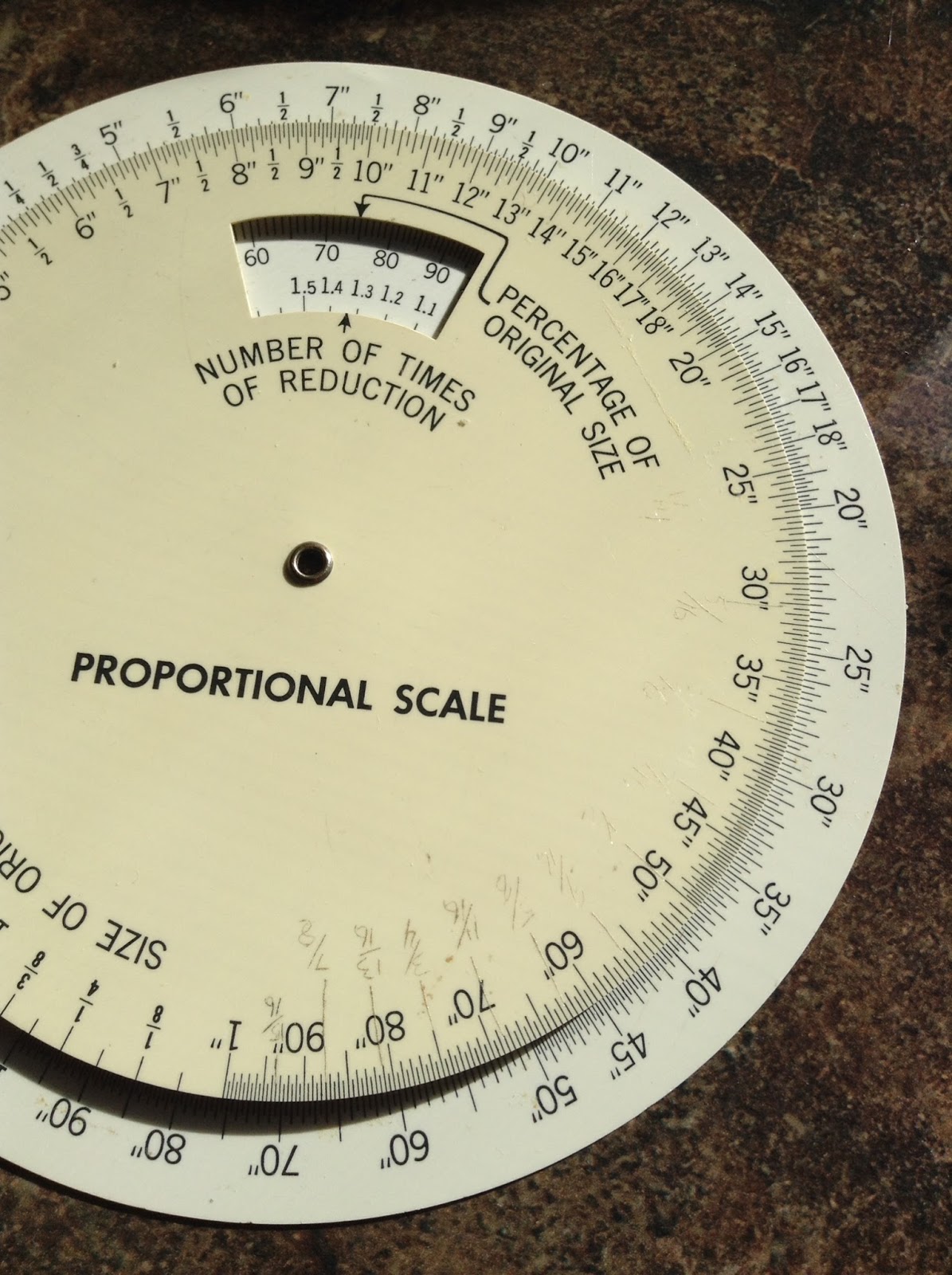 - The Quilter -: Proportion Scale Wheel
