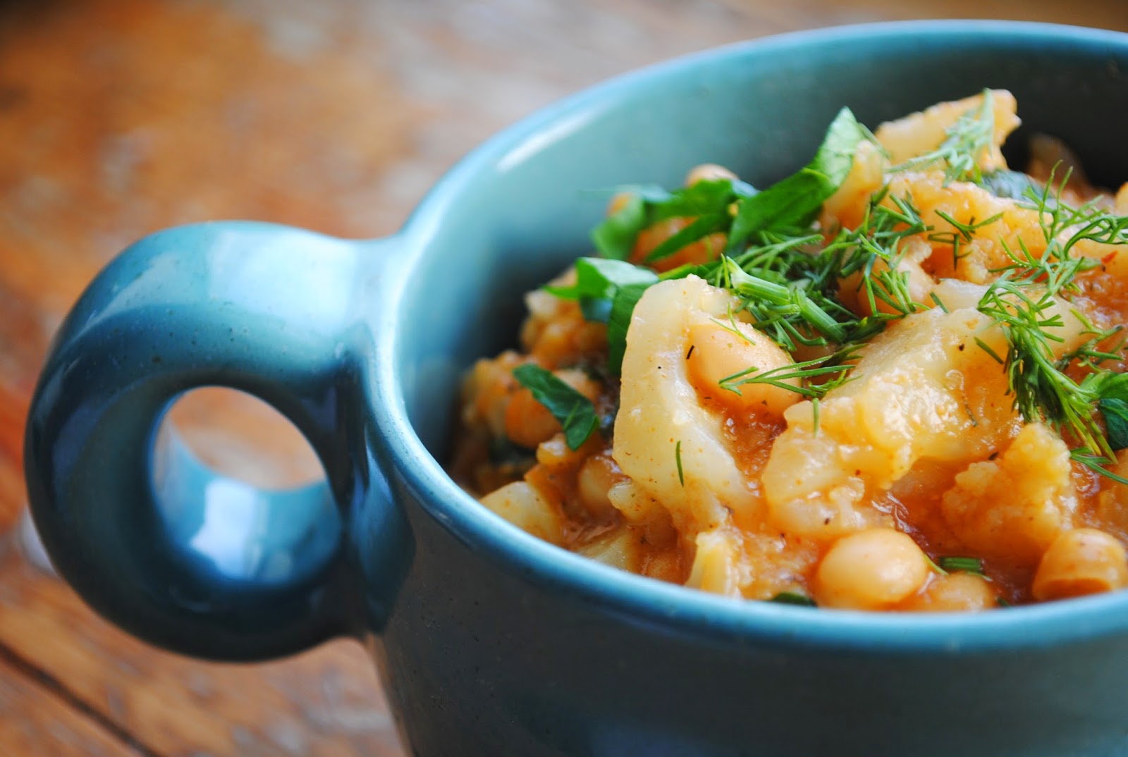 Cauliflower stew with white beans |VeganSandra