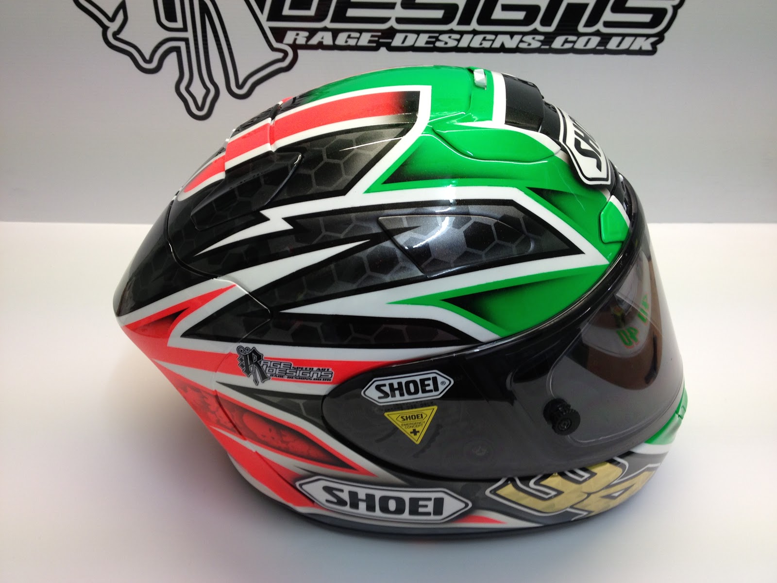 Racing Helmets Garage: Shoei X-Spirit II A.Seeley 2013 by Rage Designs