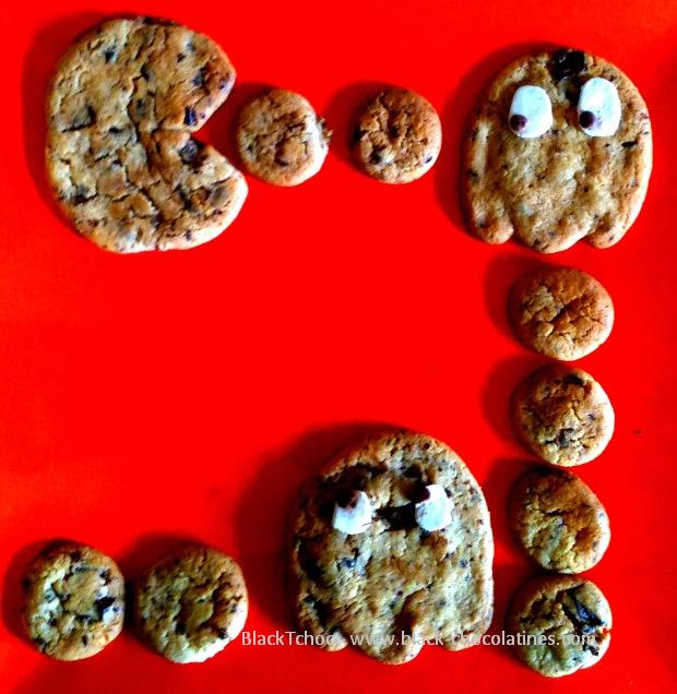 Des cookies PACMAN ~ Black-chocolatines