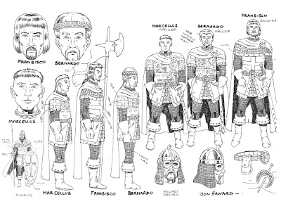 HAMLET ROUGH CUT: MARCELLUS FRANCISCO BARNARDO CHARACTER DESIGNS