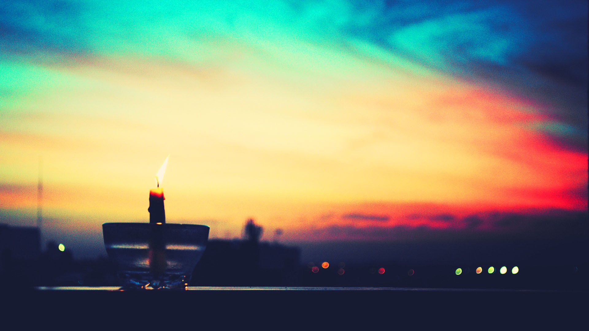 Candle At Sunset - High Definition Wallpapers - HD wallpapers
