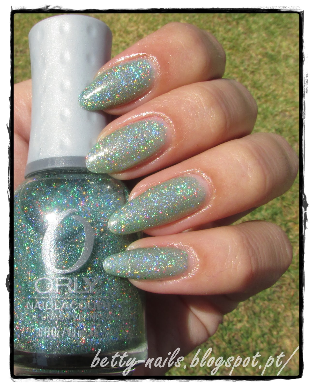 Betty Nails: Orly Sparkling Garbage - Saran Wrap Nail art with Kinetics ...