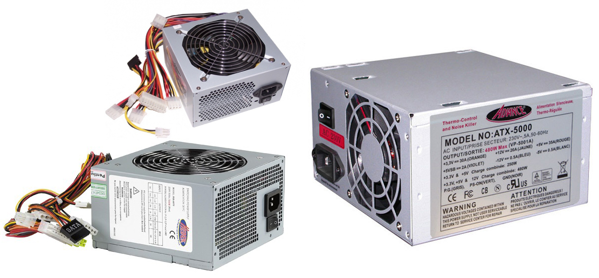 Figure 8 : Les alimentations ATX.