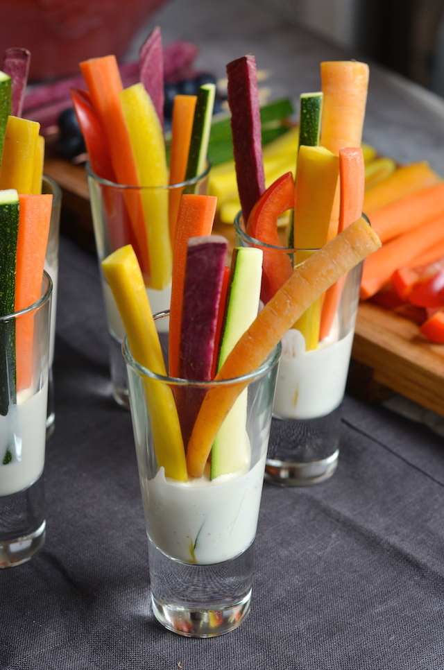 Rainbow Veggie Dippers - Always Order Dessert