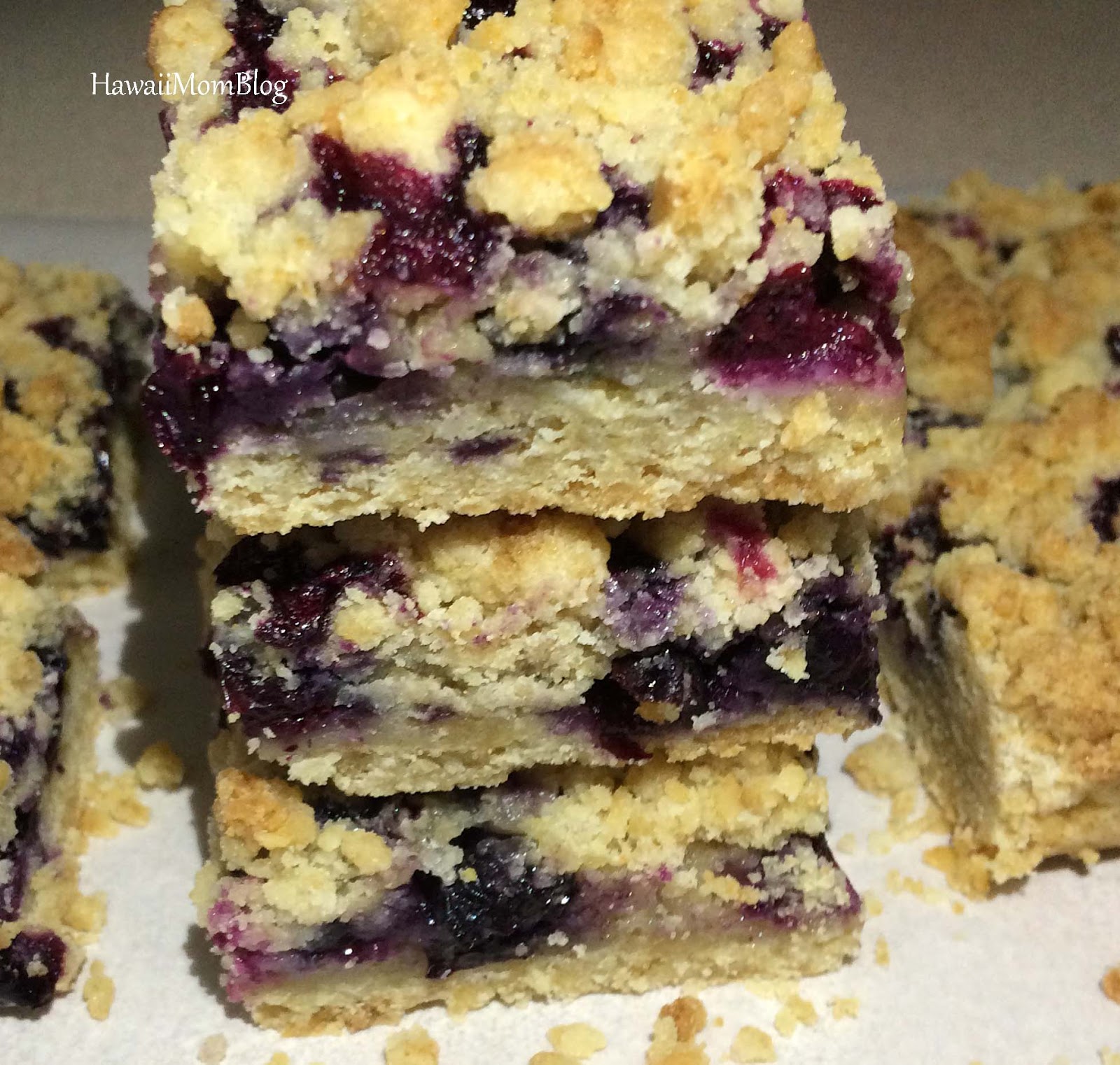 Hawaii Mom Blog: Blueberry Crumble Bars Recipe