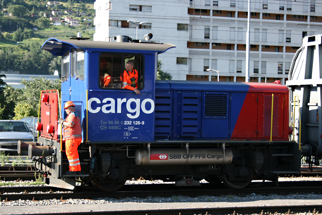 Trains spotting: Tm 232 CFF Cargo Sion 16/07/2012 Photo: Corentin