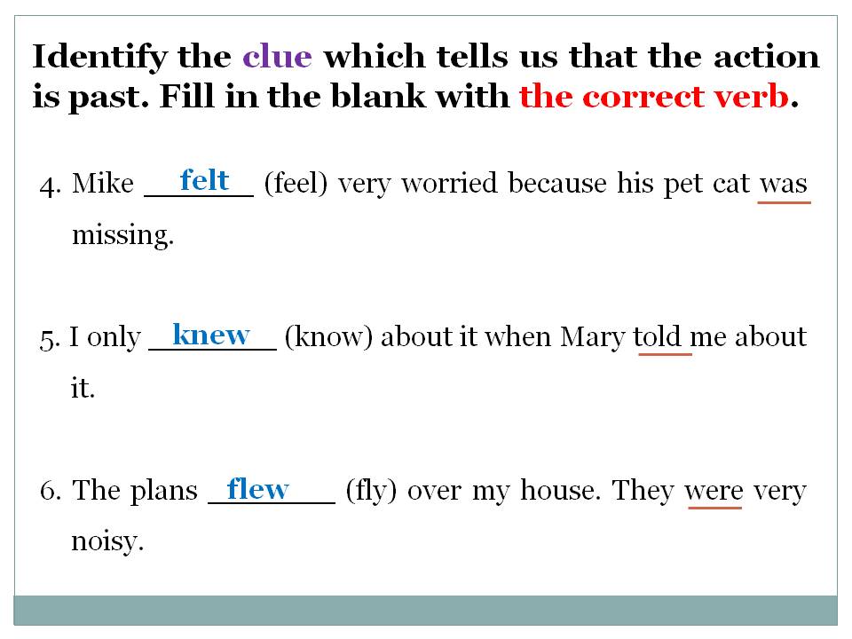 P2A Class Blog: Simple Past Tense