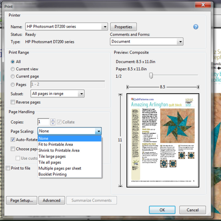 Fiber Fun: Printing PDF Files to Scale