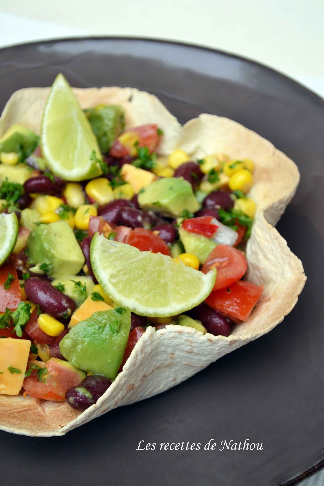 Ma cuisine au fil de mes idées...: Salade de haricots rouges, avocat ...