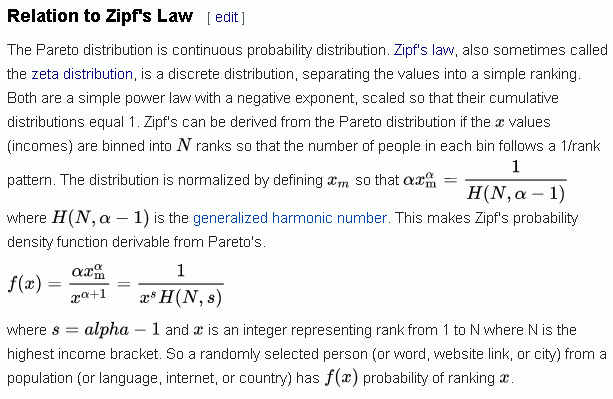 Economics, A.I., physics, & evolution: Zipf's law: causes & derivable ...