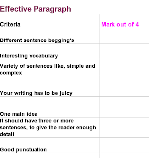 Taeshell: I Made a Paragraph Marking Criteria
