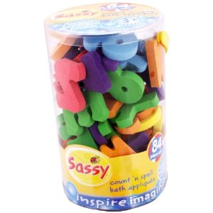 The Rainy Day Toddler: Sassy Foam Letters