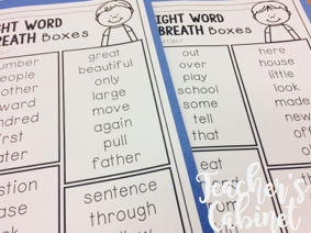 Teacher's Cabinet: The Ultimate Sight Word Challenge