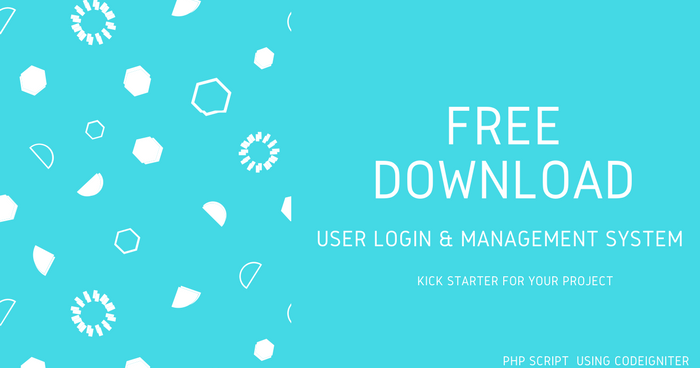 User Management System - Web Project Builder - Free Codeigniter Scripts
