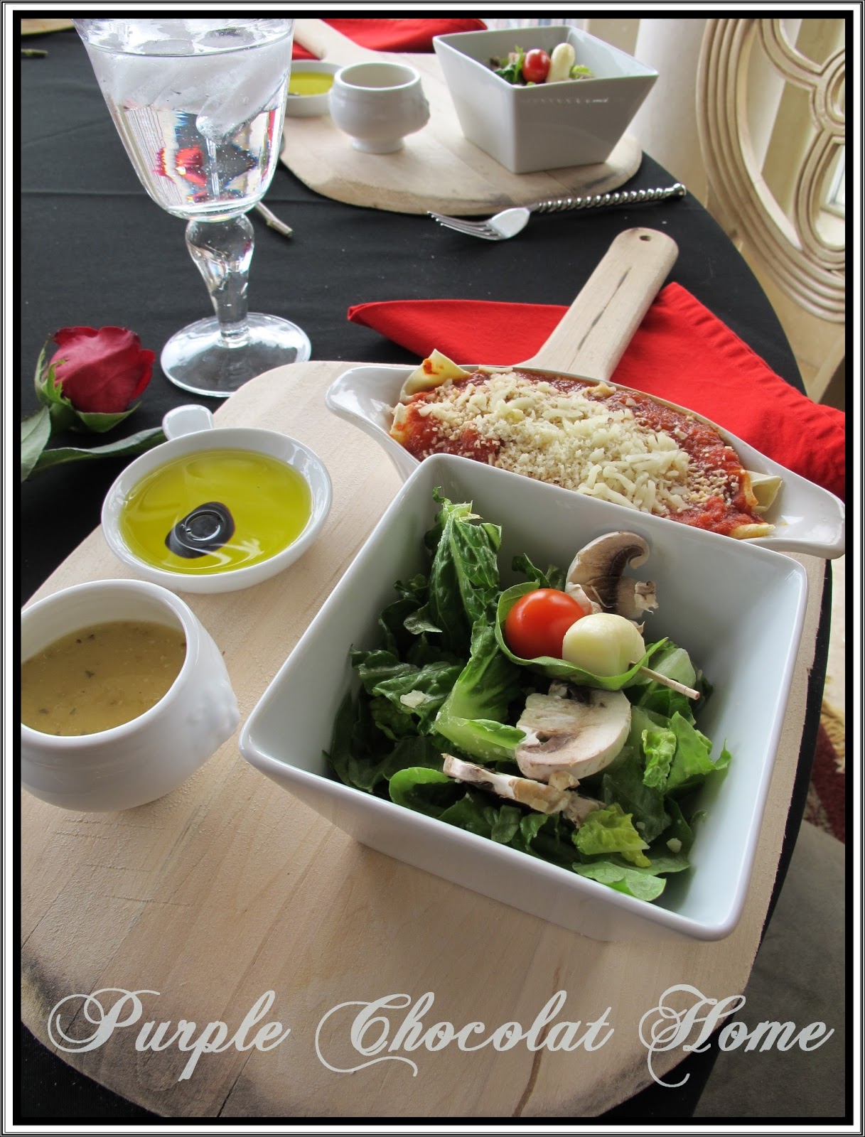 Italian Board Tablescape - Purple Chocolat Home