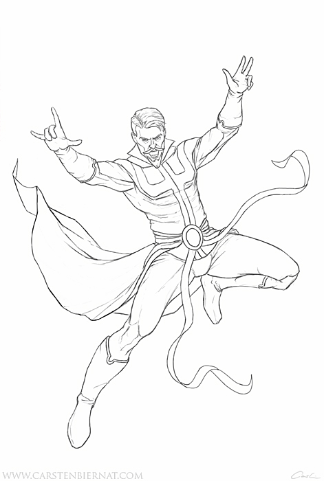 Marvel Doctor Strange Coloring Pages