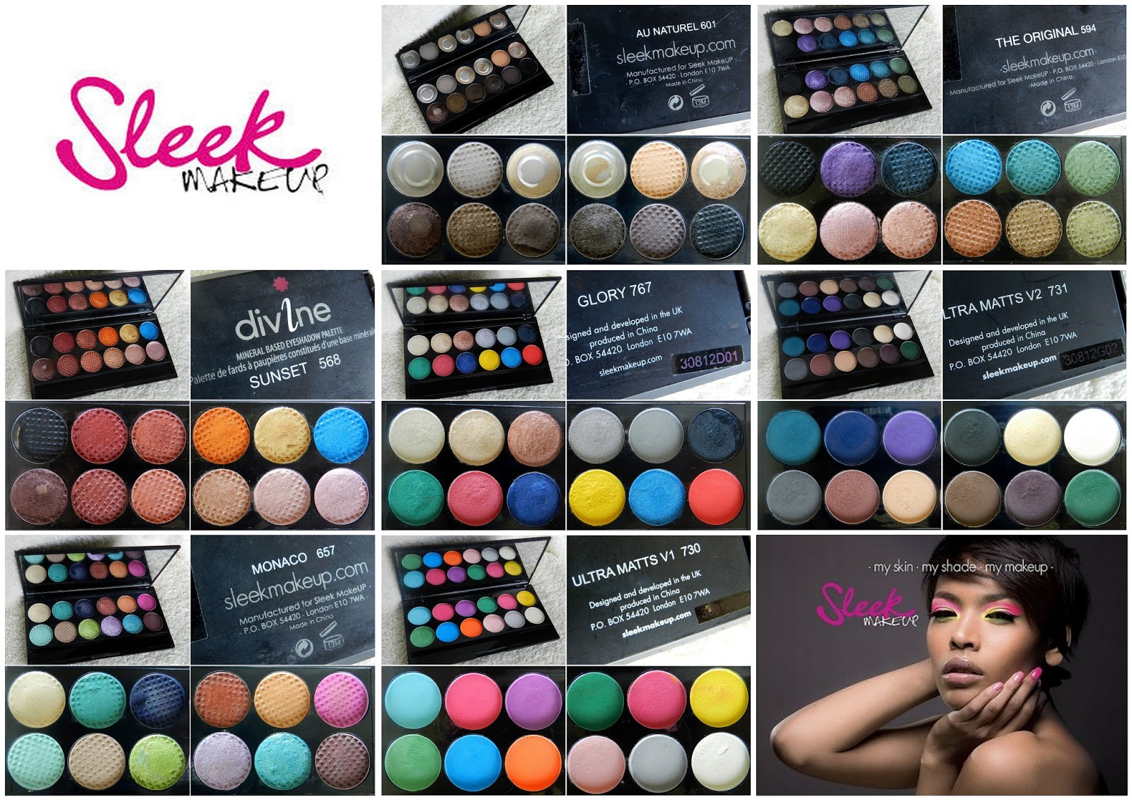 Moje palety Sleek MakeUP :)