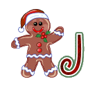 Alfabeto animado con galleta de jengibre saludando. - Oh my Alfabetos!