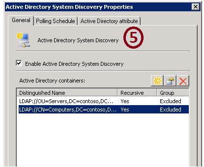SCCM 2012: How to enable Active Directory System Discovery