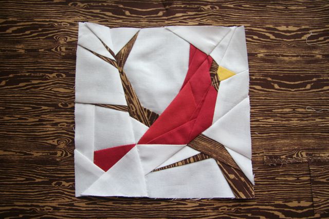 P A J A M A M A M A || A DIY & Homeschool Blog: Cardinal Quilt Block on ...