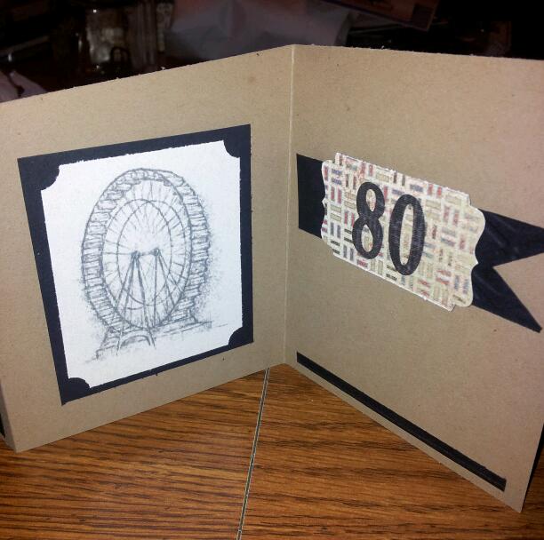 Sheryl's Crafting Corner: 80th birthday tri-panel card