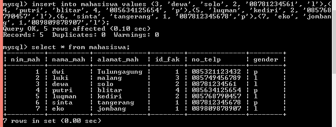 PENGENALAN OPERATOR DASAR SQL