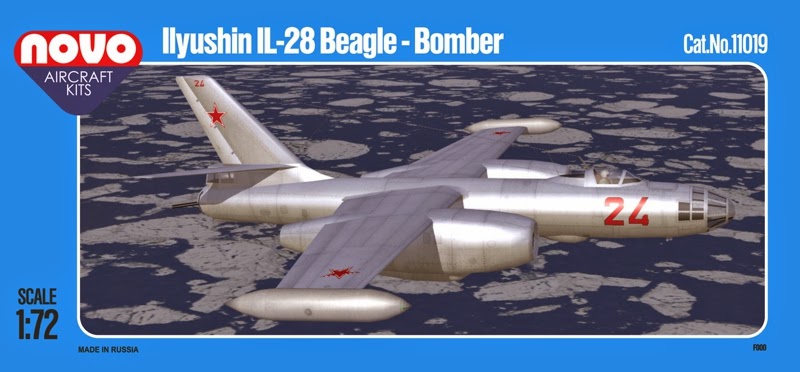 AIRPLANE SCALE MODELKIT: Ilyushin Il-28 Beagle