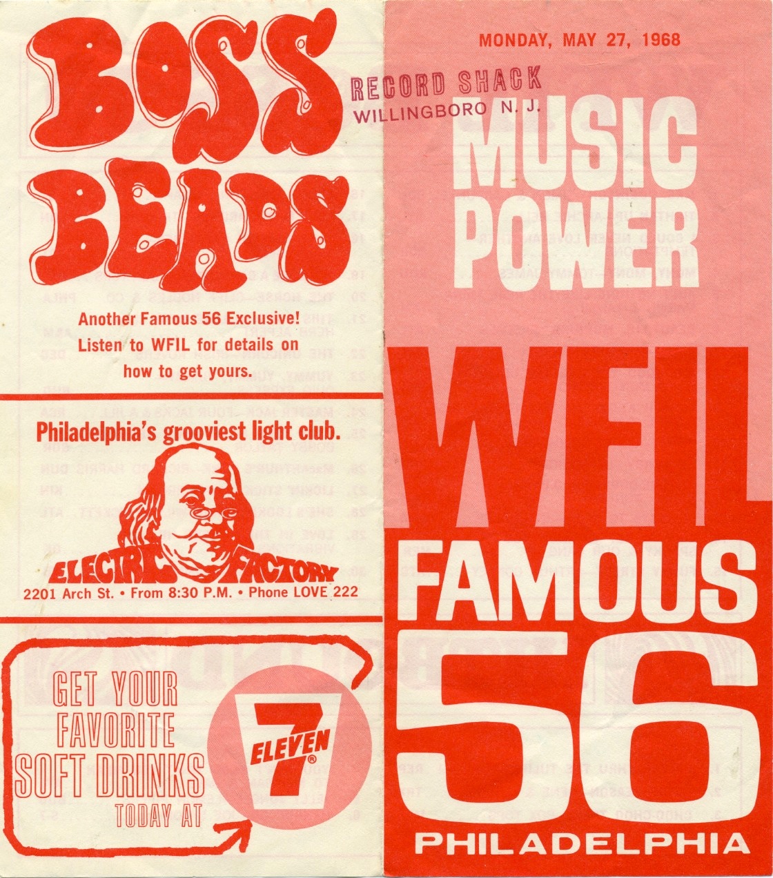 Nick's Radio Corner: WFIL Philadelphia Survey May 27 1968