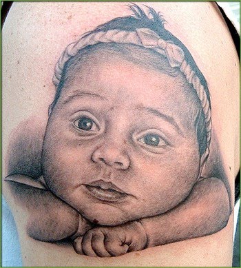 Rad Tats!: Pretty, pretty little baby face!
