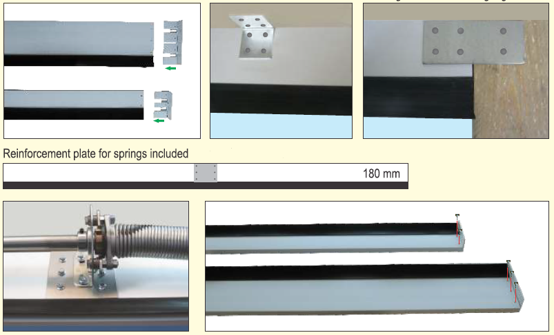Solutions for garage short headroom or side-room