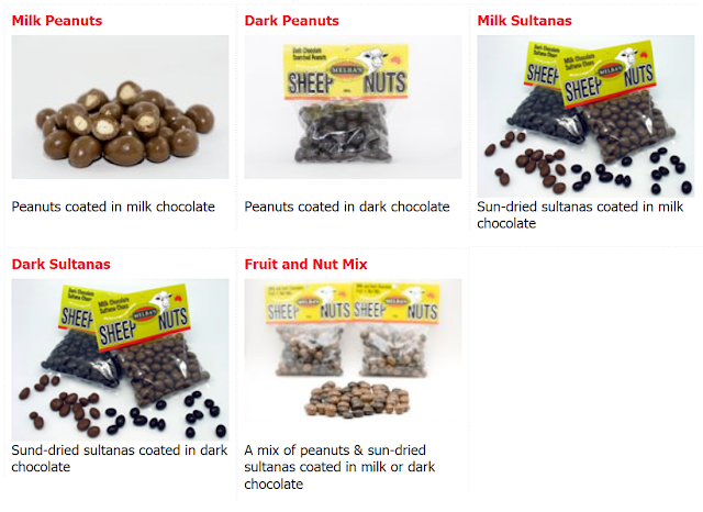 Sheep Nuts - Chocolate Coated Nuts and Sultanas - Melba's Chocolates ...