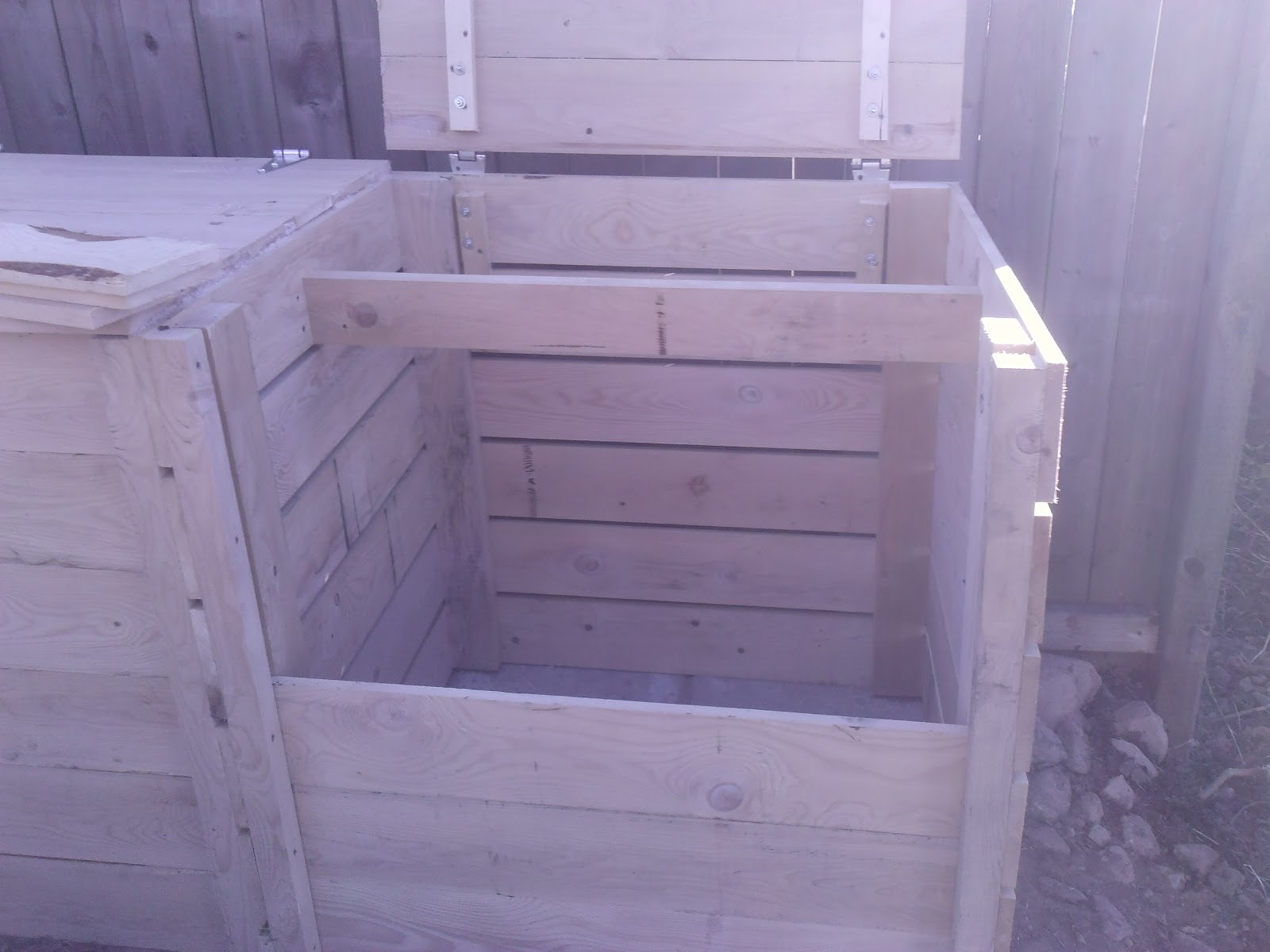 Lake City Farm: New Three Bin Compost System