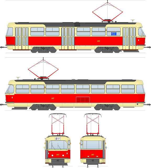 Modele din Carton: CKD Tatra Trams