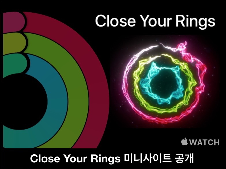 애플의 새 미니사이트 공개: Close Your Rings - 애플워치포럼
