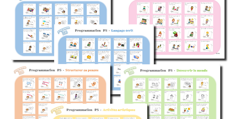 La maternelle de Laurène: Programmations PS et MS + observables à cocher