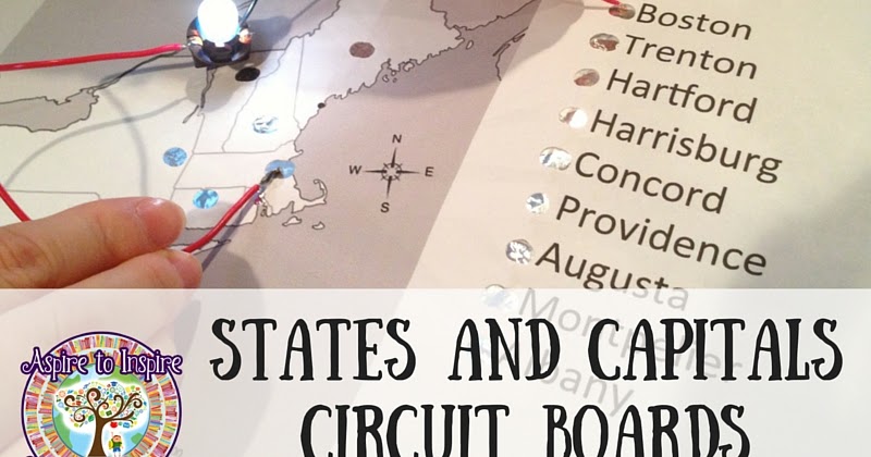 Aspire to Inspire Classroom Resources: States and Capitals Circuit Boards