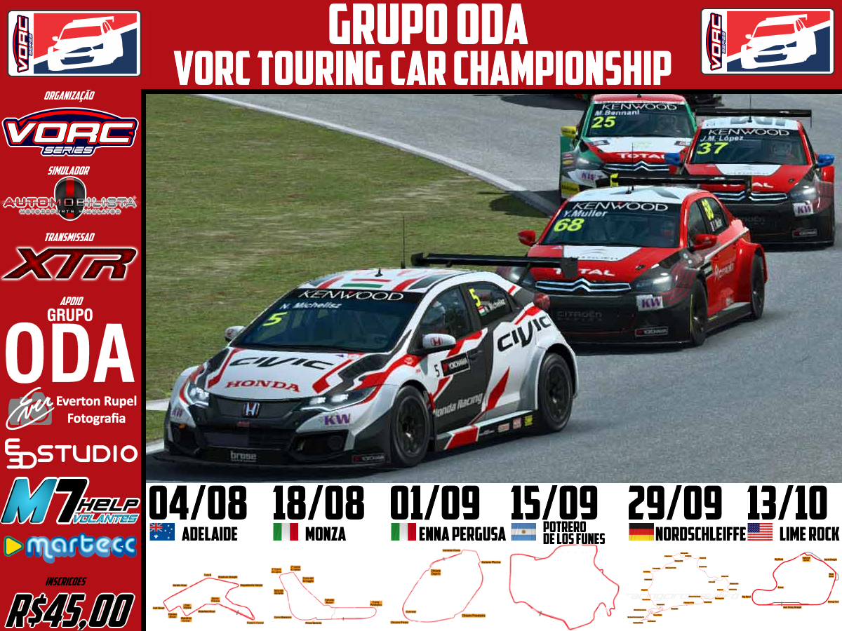 INSCRIÇÕES VTCC T3 2017