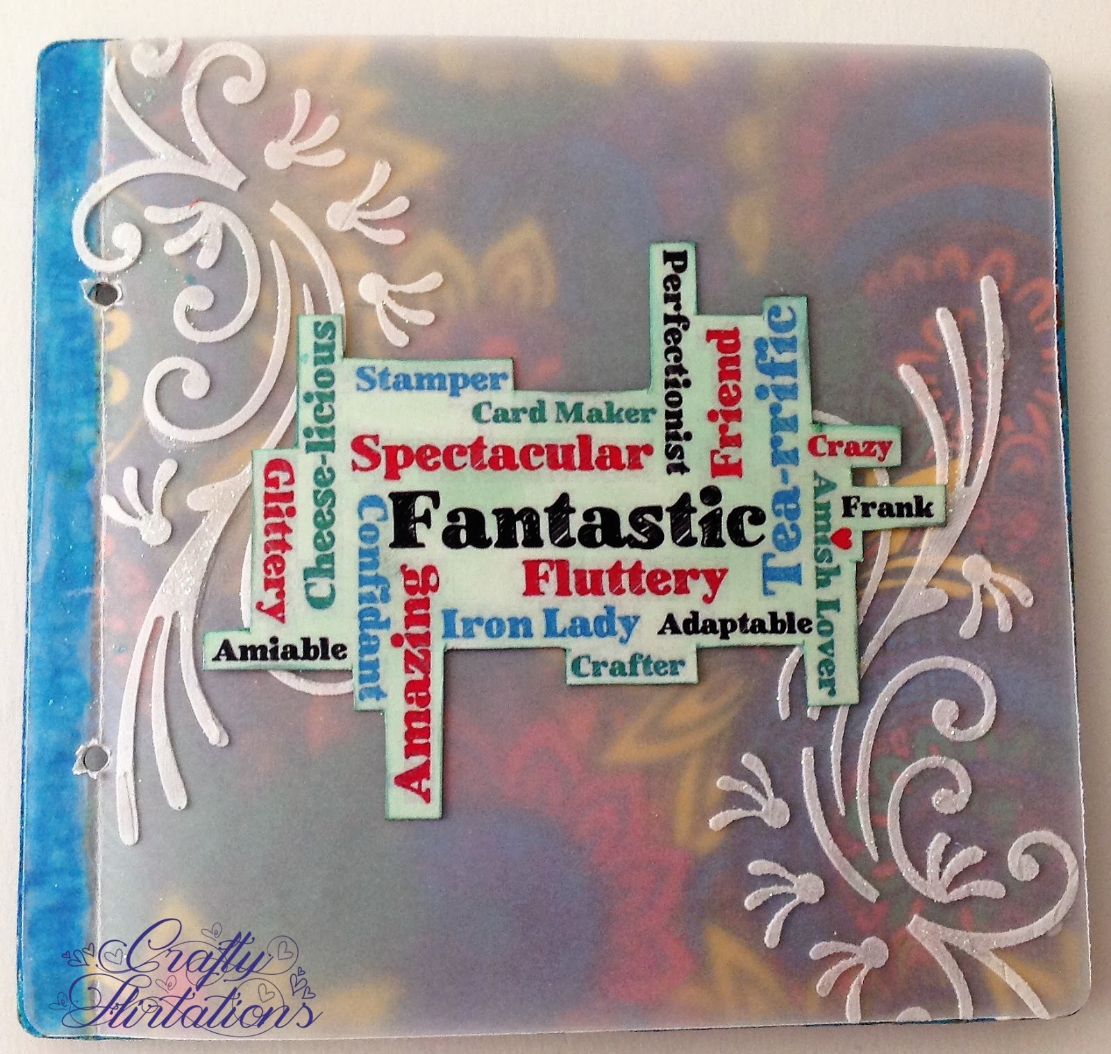 Crafty Flirtations: Word Cloud - Art Journal Page