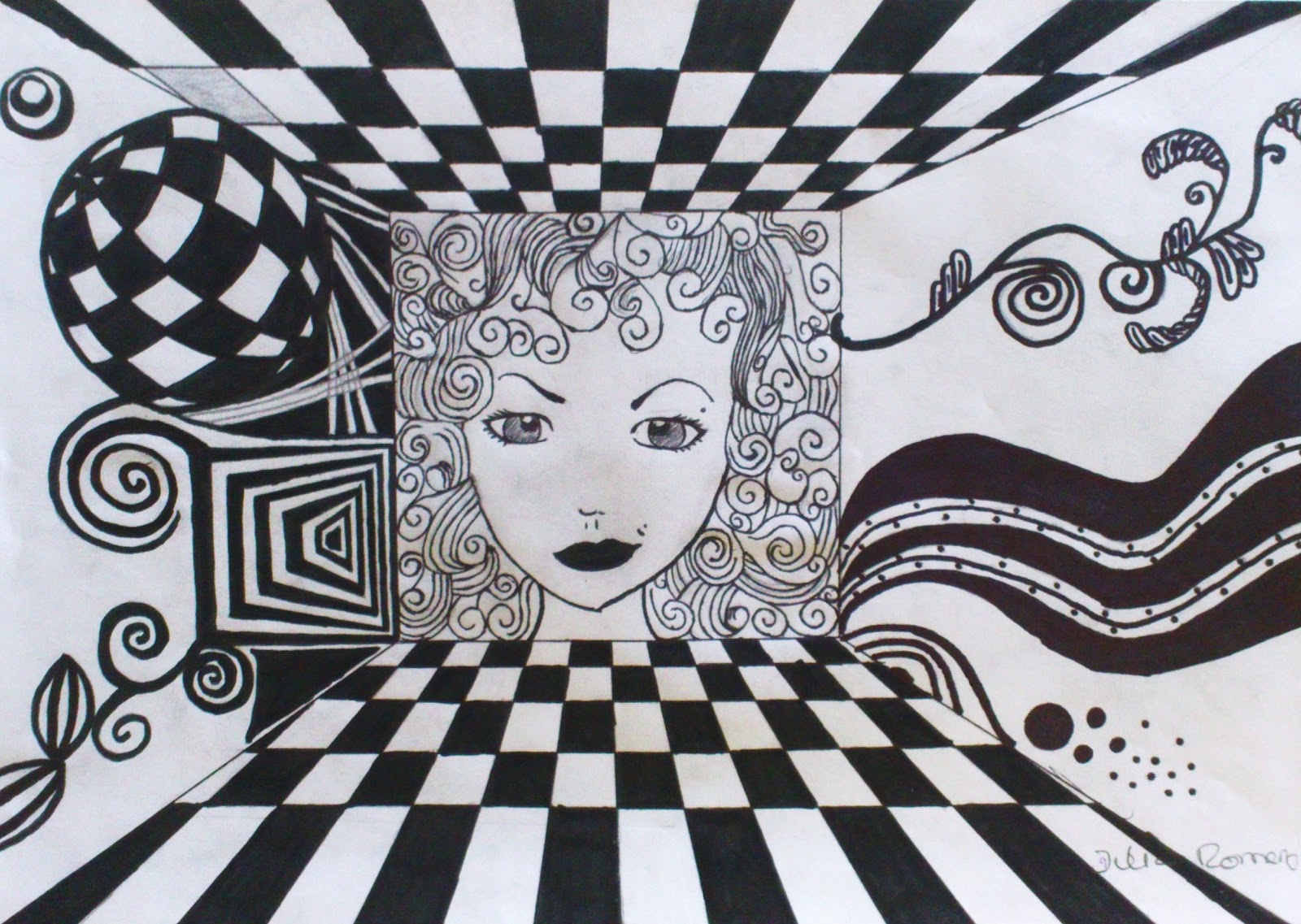 ¡qué ARTE, quillo!: #1ESO crea OP-ART (ARTe OPtico)