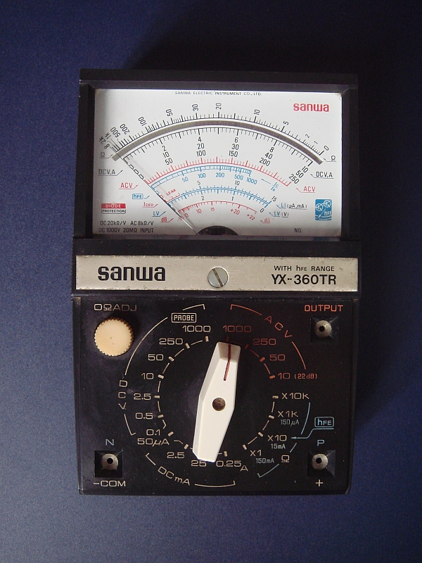 BugWorkShop - 甲蟲工作室: Sanwa YX-360TR 指針式萬用表拆解